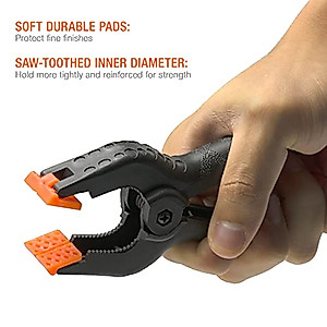 EACHPOLE |10-Pack| Heavy Duty Nylon Spring Clamps 4.5 inch for Home Improvement Projects and Photography Studios, APL1770