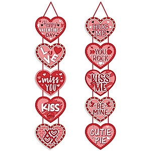 Valentines Day Door Banner Valentines Outdoor Door Decor Decorations Home Hanging Door Porch Sign