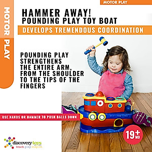 Discovery Toys Hammer Away! | Kid-Powered Learning | Pound & Roll Activity Toy | STEM Educational Toy Learning & Childhood Development 19 Months and Up