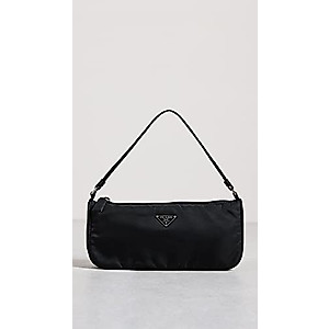Prada Women's Pre-Loved Sport Pochette, Tessuto, Black, One Size