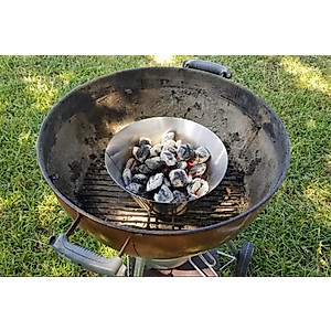 Uniflasy BBQ Whirlpool for Weber Kettle 22, 26.75 Inches WSM Weber Smokey Mountain Charcoal Briquet Holders, Big Green Egg, Medium Kamado, BBQ Cone, BBQ Kettle Charcoal Grill Accessories