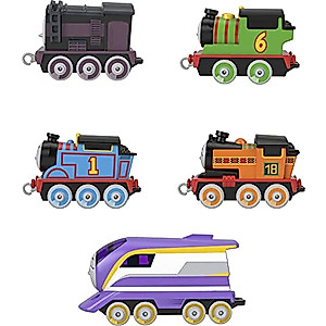 Thomas & Friends Toy Trains for Kids, Adventures Engine Pack, Set of 5 Push-Along Vehicles for Preschool Kids Ages 3 and Older