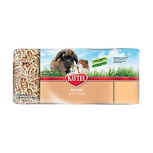 Kaytee Aspen Small Animal Pet Bedding For Pet Guinea Pigs, Rabbits, Hamsters, Gerbils, and Chinchillas, 19.7 Liters