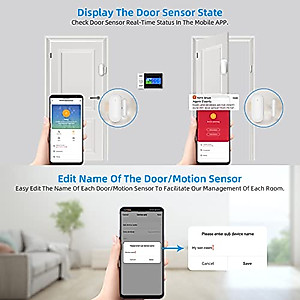 Home Security System, Wireless 4G WiFi Alarm System with 1080p Surveillance Camera, 4.3" Touch Screen Home Burglar Alarm Compatible with Alexa Google Home