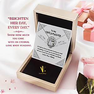 Shieldmaiden Necklace, Viking Jewelry For Women, Last Minutes Gifts For Her, Wife, Future-Wife, Soulmate, Girlfriends, Fiance From Him Husband, Boyfriends On Mother's Day, Birthday, Anniversary