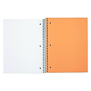 Mead Spiral Notebook, 5 Subject, College Ruled Paper, 180 Sheets, 10-1/2" x 8", Color Selected For You, 1 Count (05682)