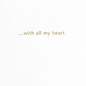 Hallmark Signature Paper Craft Flowers Displayable Bouquet Anniversary Card, Valentines Day Card, Love Card (I Love You)