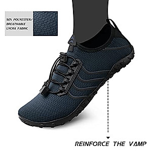 SAYOLA Water Shoes Women Men Quick Dry Barefoot for Beach Surf Swim Pool Boating Sailing SA002 Navy Blue