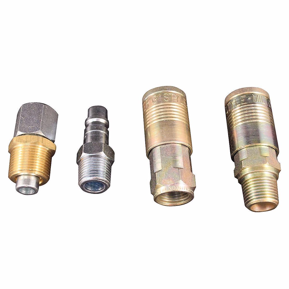 Milton (S-224) G-Style Coupler, Plug and Air hose Reducer Bushing Kit – 5 Pieces