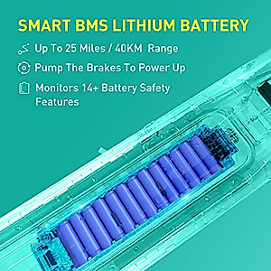 NIU KQi2 Electric Scooter for Adults - 300W Power, Upto 25 Miles Long Range, Max Speed 17.4MPH, 10'' Tubeless Tires, Dual Brakes, Portable Folding Commuting E Scooter, UL Certified - Gray