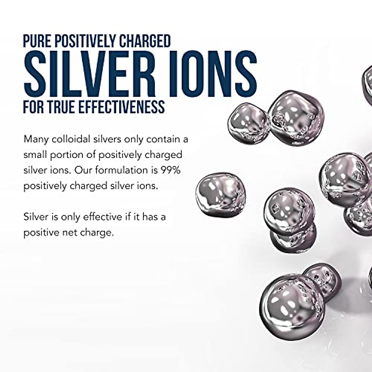 Bioactive Colloidal Silver - 8 oz, Glass Bottle, Vegan, Safe Doses with Highest Effectiveness - Nano Ions, 30 PPM - Immune Support (48 Servings)