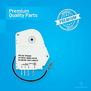 EvertechPRO Refrigerator Timer-Def Replacement for Whirlpool W10822278 14210016 2188372 2188376 4318057