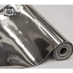 Patent Chrome Mirror Glossy Vinyl TPU Leatherettes Fabric Fake Leather 54" Wide for Shoes Bags Clothing Upholstery Sewing Patchwork & Craft Applique (Sold by The Yard)