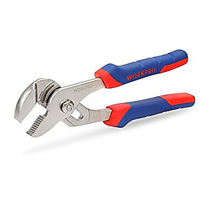 WORKPRO Pliers Set 4-piece Locking Plier Slip-joint Plier Groove Joint Pliers and Adjustable Wrench Home Maintenance Tool Kit