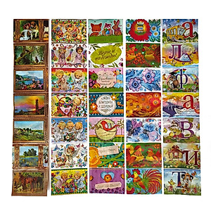 ZAVHOZ Easter Egg Wraps Decoration Russian Orthodox Paskha Heat Shrink Decor Strips Ukrainian Pysanka Angels Saints Church Nature Paintings 10 Thermo Sleeves with 7 Designs for 70pcs Hen Eggs