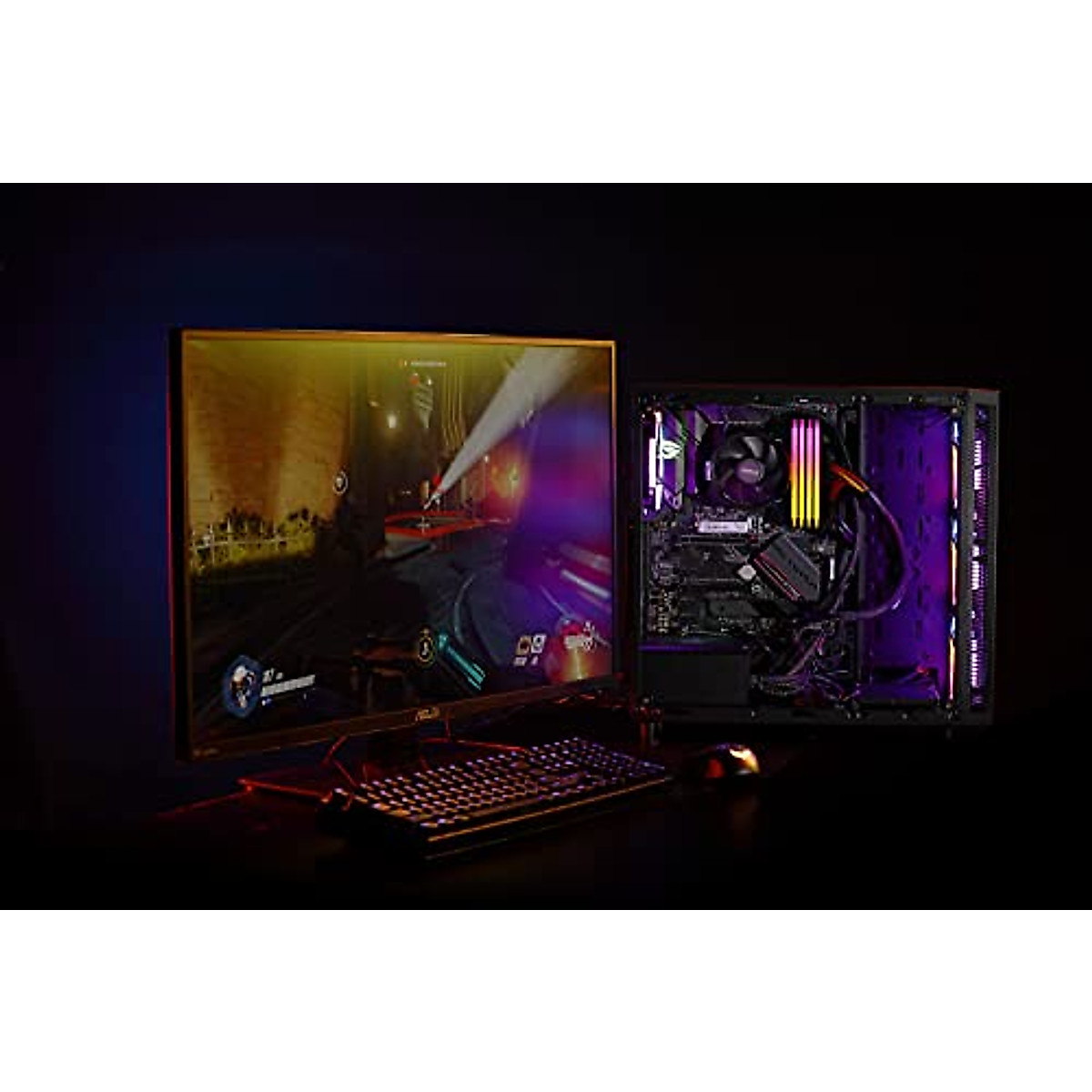 Lexar Hades RGB 32GB (2x16GB) DDR4 RAM 3600MHz CL18 Desktop Memory LD4BU016G-R3600UDLH