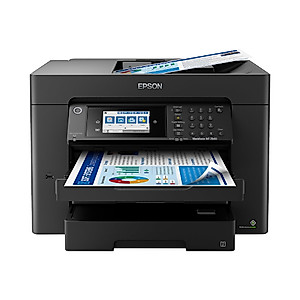 Epson Workforce Pro WF-7840 Wireless All-in-One Wide-Format Printer with Auto 2-Sided Print up to 13" x 19", Copy, Scan and Fax, 50-Page ADF, 500-sheet Paper Capacity, 4.3" Screen