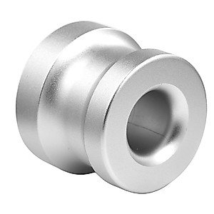 Salmue 2-Level Silver Metal Razor Stand, Portable Pedestal Base Holder