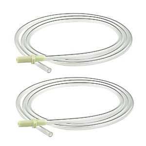 Replacement Tubing (1 Retail Pack of 2 Tubes) Compatible with Medela Pump in Style and New Pump in Style Advanced Breast Pump - 100% BPA Free (One Pack)