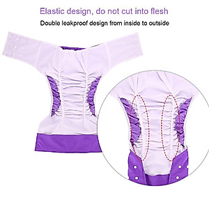 Pocket Nappy, Adult Pocket Diaper, Adjustable Adult Nappy, Reusable Adult Nappy, Diaper, Washable Adult Pocket Nappy Breathable Leakfree[]