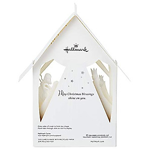 Hallmark Paper Craft Christmas Boxed Cards, Pop Up Nativity (5 Cards with Envelopes)