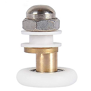 Bioristar Sliding Door Pulleys Glass Bearing Rollers Shower Door Rollers Replacement Sliding Door Rollers Shower Door Hardware Installation Kit (Diameter 27 mm)