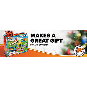 Electric Train Set-Toddler Train Toy Figures & Playsets for Age 2-10Year Old Boy Toy Trains, Kids Toy Train Sets for Boys&Girls, Mini Engine Steam Train Model Train (107 Pieces)