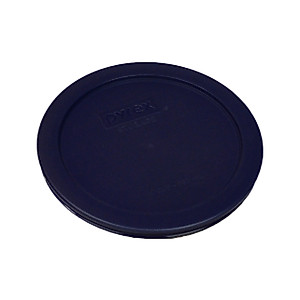 Pyrex Blue 2 Cup Round Storage Cover #7200-PC for Glass Bowls 6-Pack