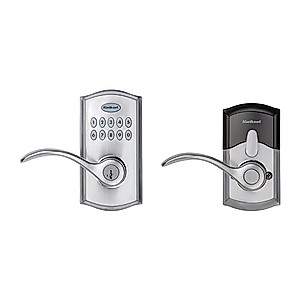 Kwikset 955 Keyless Keypad Door Lock, Electronic Lever Deadbolt, 3 Entry Modes, Auto Lock, SmartKey Security - Satin Chrome