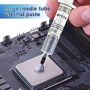 0.7oz / 20g HY710 3.17 W/MK Thermal Paste Tube Kit, High-Performance Thermal Compound Paste Silver Silicone Grease Heatsink for CPU, Processor, Computer, PS4, All Cooler Master