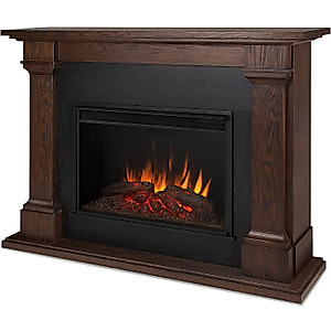 Callaway 63" Grand Electric Fireplace in Chestnut Oak by Real Flame