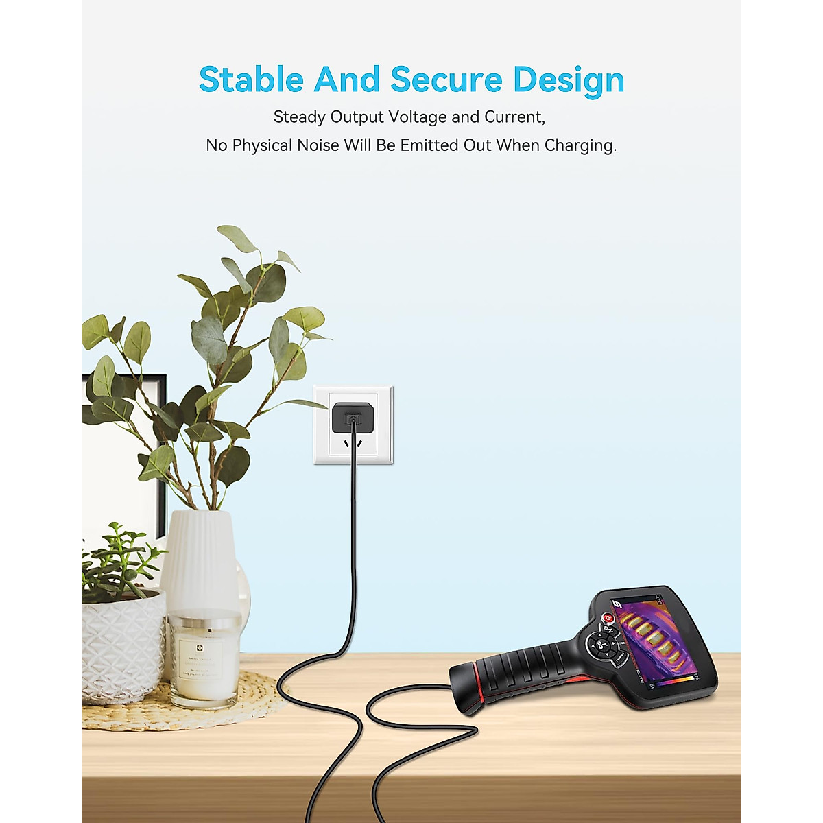 K-MAINS 5V AC Adapter Charger for Snap On Tools Diagnostic Thermal Imager Model EETH300 Infrared Scanner Power Supply Cord