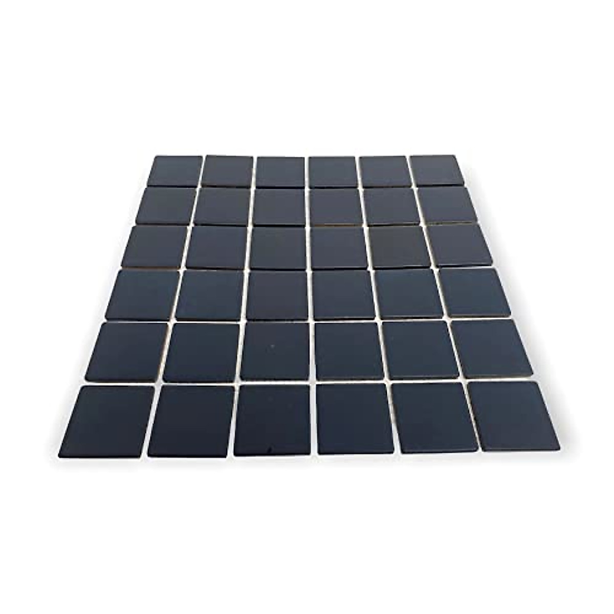 Tenedos Porcelain Premium Quality 2x2 Square Matte Mosaic Floor Wall Tile for Bathroom Shower, Kitchen Backsplash, Accent Decor on 12x12 Sheet (1 Sheet) (Black)