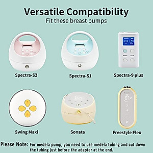 TOVVILD 22mm Breast Pump Parts, Double Bottles Backflow Protector, Compatible with TOVVILD Breast Pump, Spectra Breast Pump Accessories Replacement