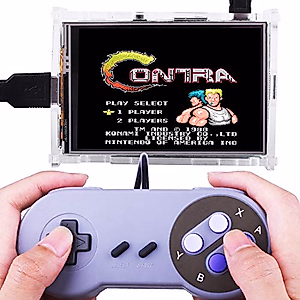 kuman 3.5 Inch Touch Screen with Protective Case 320x480 Resolution TFT LCD Display for Raspberry Pi 3B+, 2B, B+