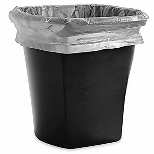 Sterilite 5.5 Gallon Rectangular Wastebasket, Open-top, Medium Sized Trash Can for the Bathroom, Bedroom, or Office, Black, 6-Pack
