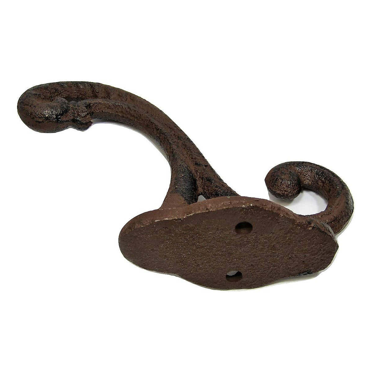 Cast Iron Coat Hat Hooks 3 Inch Set of 6 Double hook Rustic Antique Style