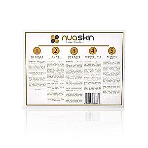 Nuaskin 5-Piece Skin Care Set with Facial Cleanser Toner Lotion Cream - Self Care Gifts for Ladies, Anti-Aging Skin Care Sets for Women - Full Size Day and Night Kit