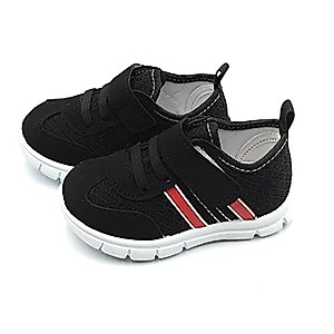 Bless Children Baby Toddlers Boy's Girl's Breathable Fashion Sneakers Walking Running Shoes,Black1209.Size 6