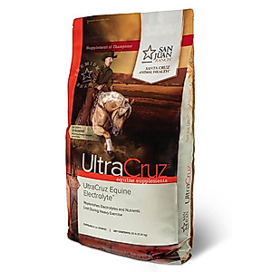 UltraCruz Equine Electrolyte Supplement for Horses, 25 lb, Powder (200 Day Supply), White