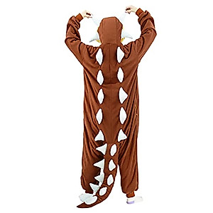 Animal Ankylosaurus Onesie Pajamas Adult Dinosaur Cosplay Costume One Piece Jumpsuit for Women and Men