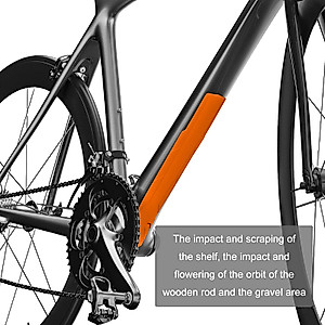 ALI2 Mountain Style Bike Downtube Frame Protector for Bike Road Bike,Orange