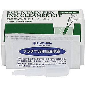 PLATINUM Fountain Pen Ink Cleaner Kit - European Model [Office Product], ICL-1200E#1