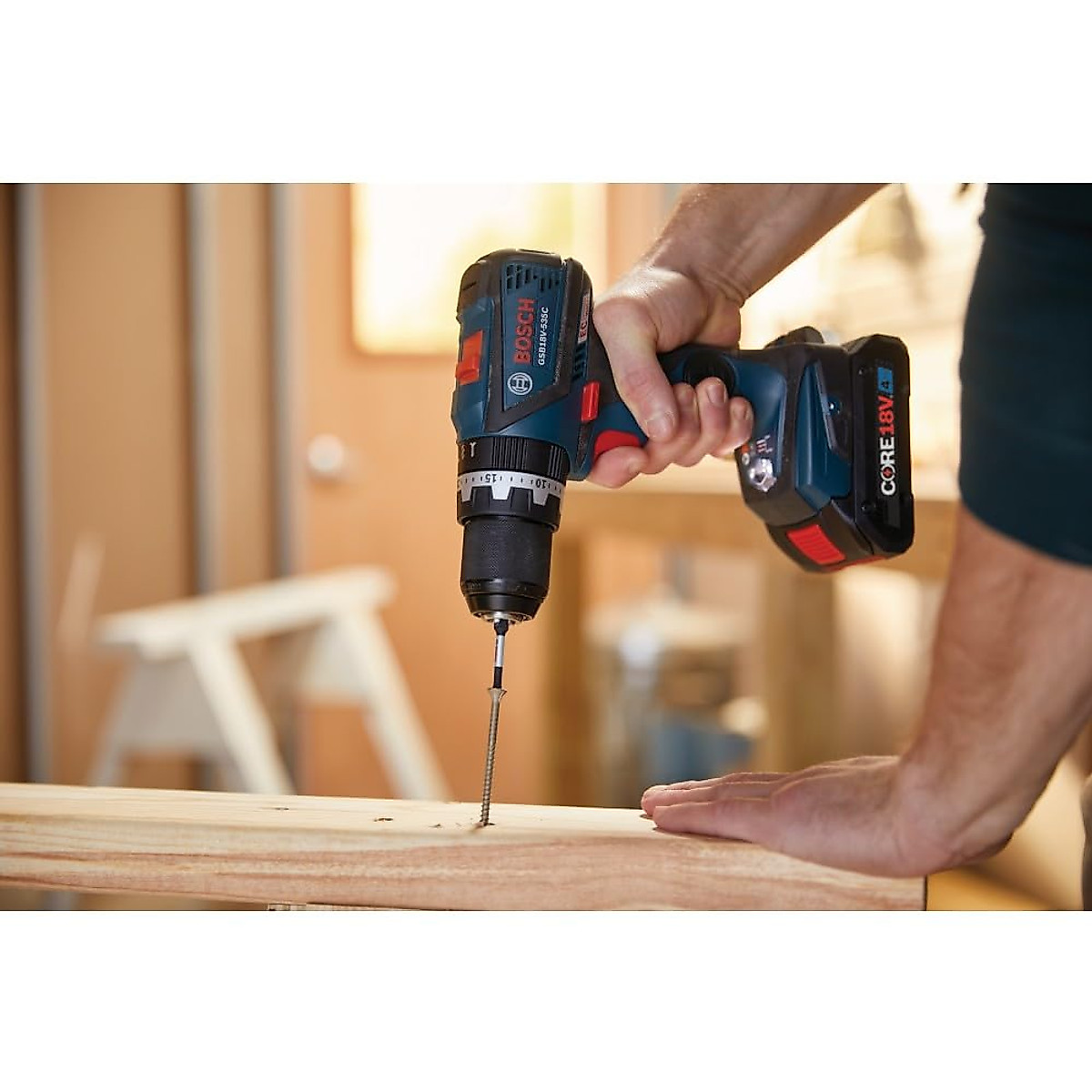 BOSCH GSB18V-535CN 18 V Ec Brushless Connected-Ready Compact Tough 1/2 In. Hammer Drill/driver (Bare Tool)