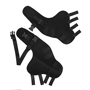 Zerodis Pet Dog Hind Legs Protector, Adjustable Knee Brace Leg Support Dog Hock Brace Rear Leg Joint Wrap for Dogs Hind Legs Recover(XS-Black) (L-Black)