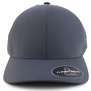 Armycrew XXL Oversize Sweat Free Stain Block Structured Flex Fitted Baseball Cap - Charcoal - 2XL