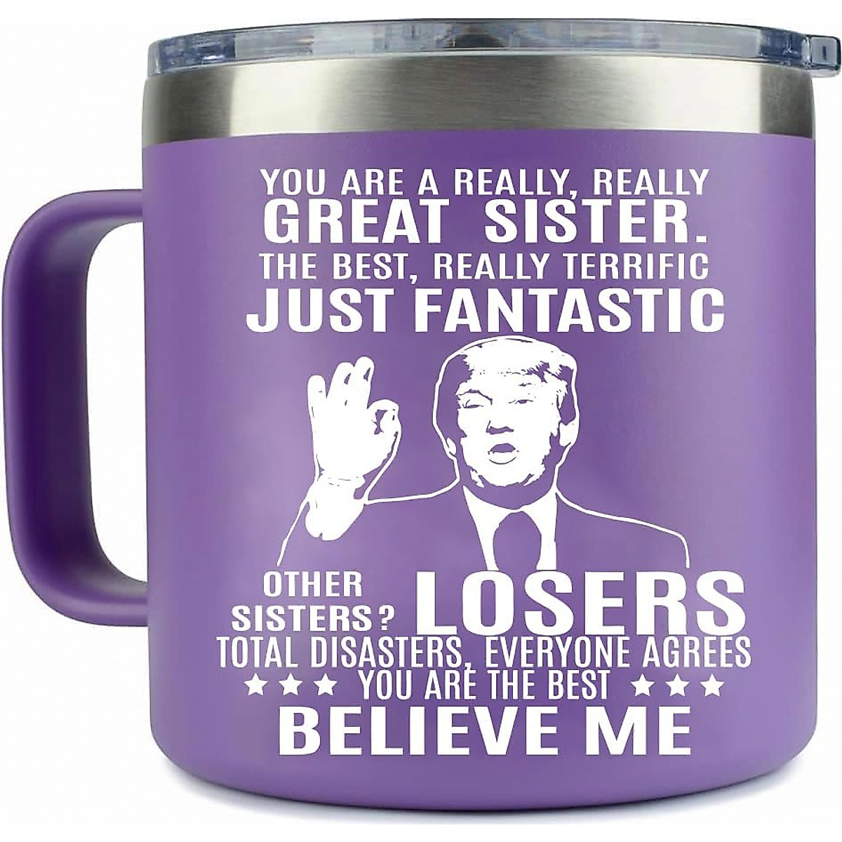 Angie's Box 14Oz Cup - Funny Sister Gifts from sisters - Gifts for Sister - Fun Sister Gifts from Brother - Sister Birthday Gift for Her - Fun Sister Tumbler for Her