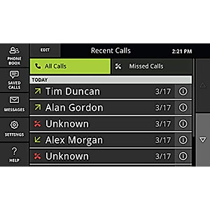 CaptionCall 67Tb Amplified Captioned Corded Home Telephone with Touch Screen, 58dB Amplification, Caller ID, Answering Machine, Bluetooth, Loud Ringer for Hearing Impaired