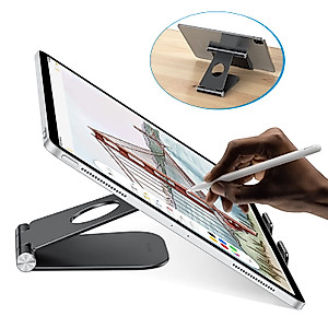 OMOTON Fully Foldable Tablet Stand, Black