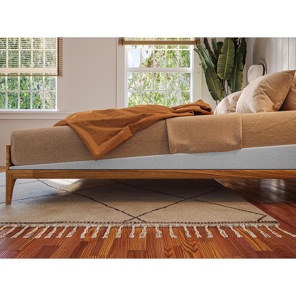 Covers for Avana Mattress Elevator - Queen Size, Covers ONLY, Poly/Cotton, White